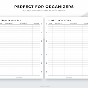 Donation Tracker Printable, Donation Log, Tithe Tracker, Giving Log ...