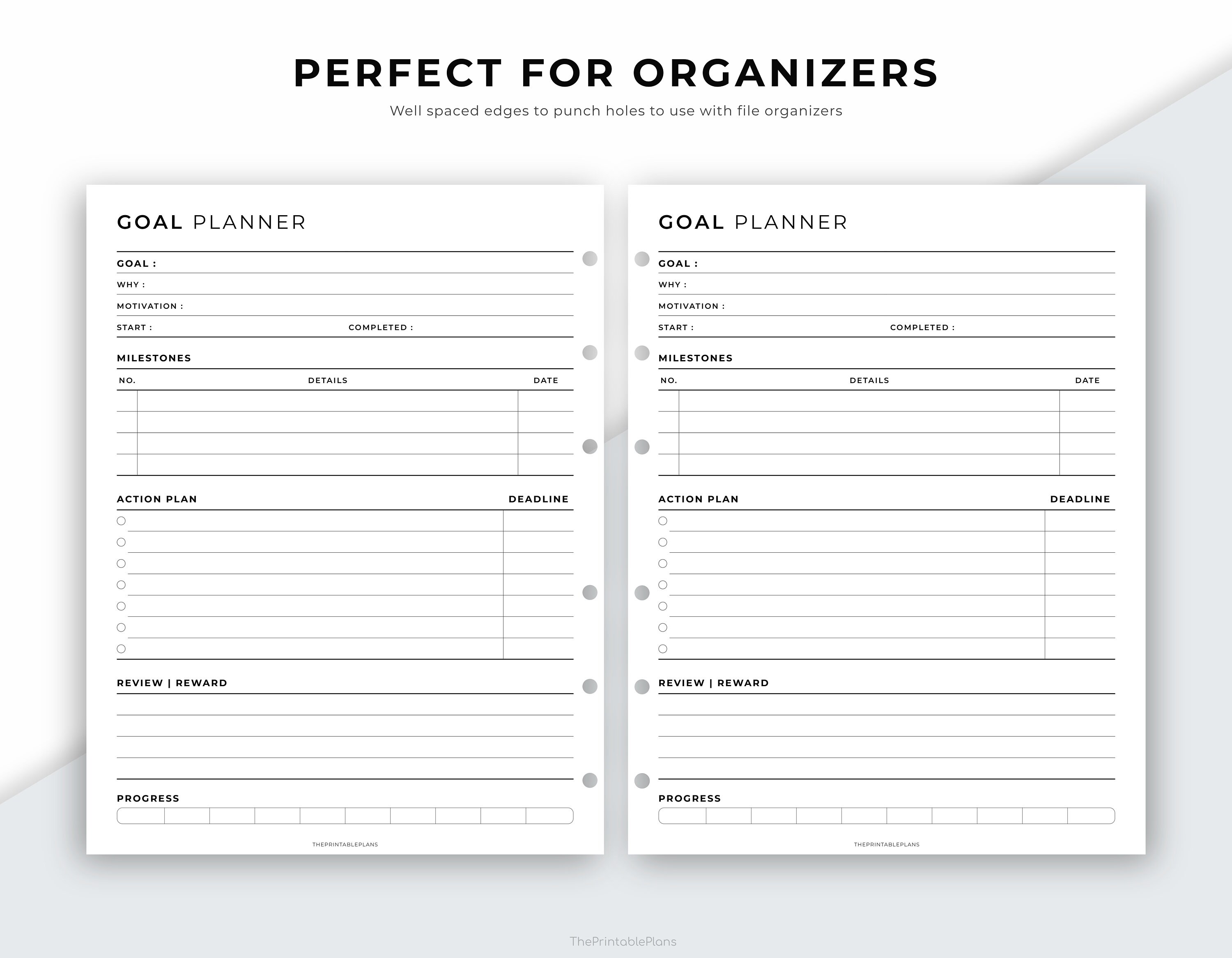 Goal Planner Printable, Goal Setting, Goal Action Plan, Goal Tracker ...