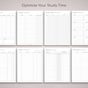 Printable Planner, Printable Student Planner Bundle, Study Planner ...