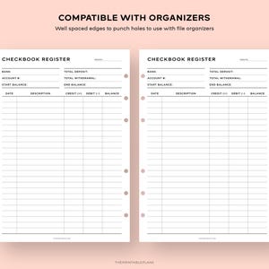 Checkbook Register Printable, Check Register, Checkbook Register ...