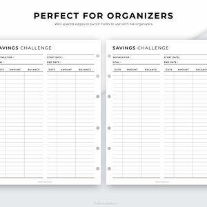 Savings Tracker Printable, Savings Challenge Printable, Saving Goal ...