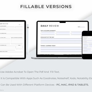 Daily Review Printable, Daily Reflection, Printable Daily Review ...