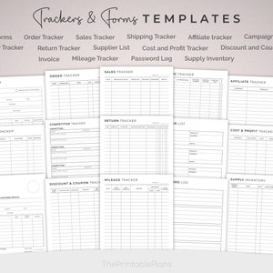 Printable Business Planner Bundle Small Business Product and - Etsy