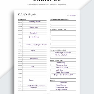 Work From Home Planner Printable, Office Organizer, Daily Planner ...
