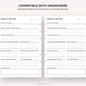 Weekly Review Printable, Weekly Reflection, Weekly Evaluation, Weekly ...