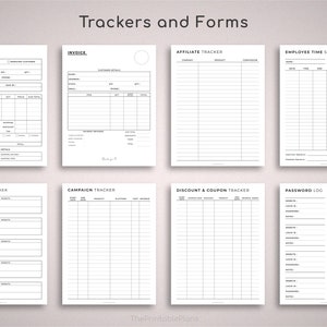 Printable Business Planner Bundle, Small Business, Product and Social ...
