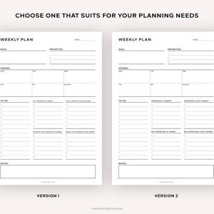 Task Priority Matrix Planner, Weekly Planner Printable, Goal Setting ...
