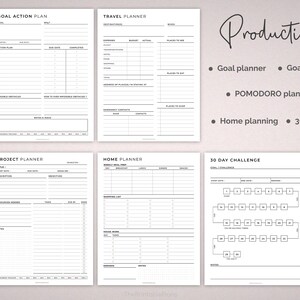 Printable Planner Personal Planner Bundle Daily Weekly - Etsy