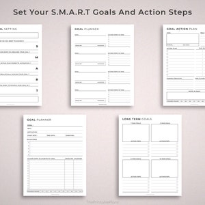Printable Goal Planner Bundle, Daily, Weekly, Monthly, Quarterly ...