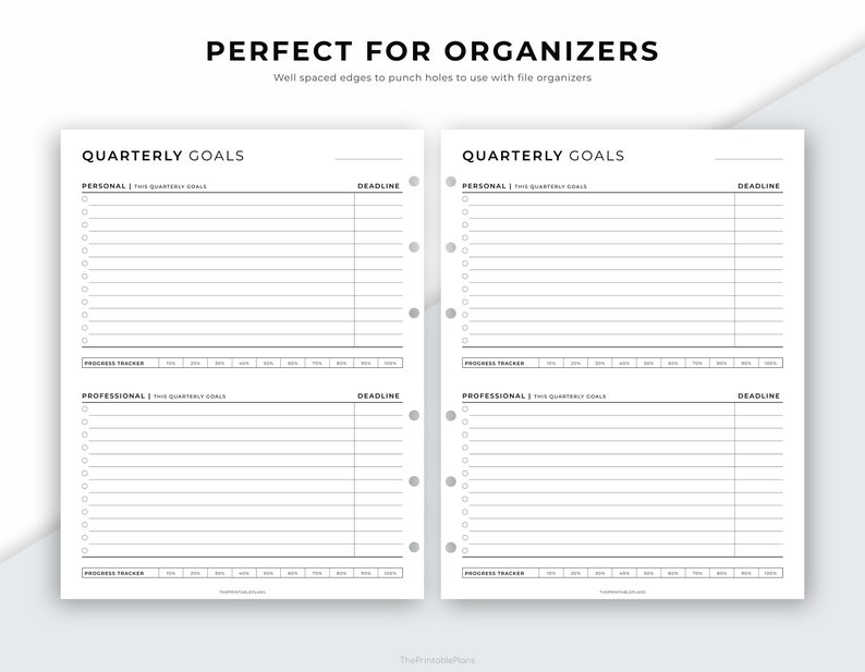 Goal Planner Printable, Quarterly Goals, Goal Setting, Personal Goals ...