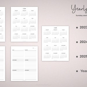 Printable Planner, Personal Planner Bundle, Daily Weekly Monthly ...
