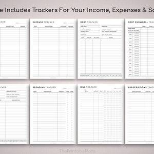 Printable Planner, Finance and Budget Planner Bundle Printable, Savings ...