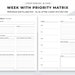 Priority Matrix Printable, Decision Matrix, Eisenhower Matrix, My ...