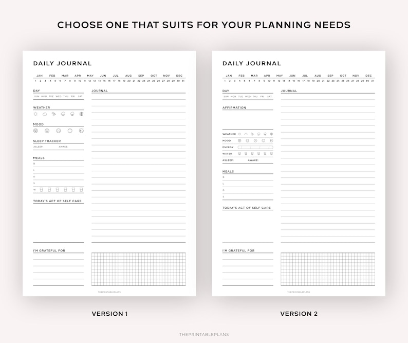 Daily Journal Printable, Goodnotes Journal, Diary Journal, Self Care ...