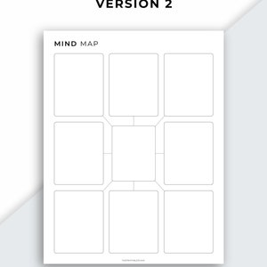 Printable Mind Map Planner, Idea Board, Mind Map Template, Brainstorm ...