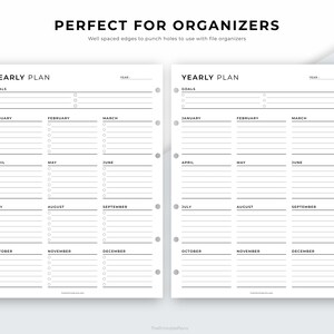 Yearly Goal Planner Printable, Goal Setting, Yearly Planner ...