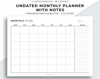 Weekly Planner Printable Weekly Agenda Weekly Organizer - Etsy