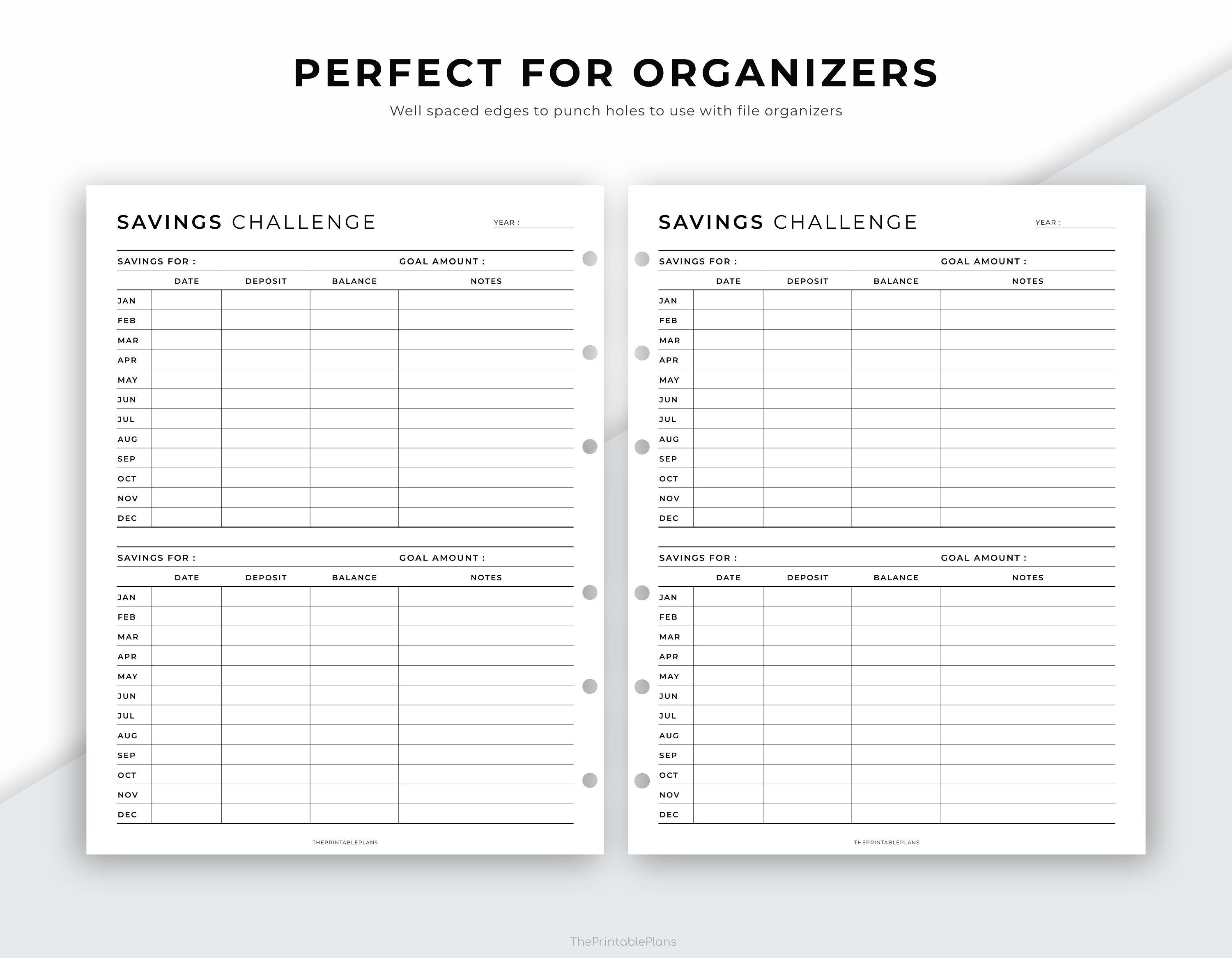 Savings Tracker Printable, Savings Challenge, Saving Goal Plan, Money ...