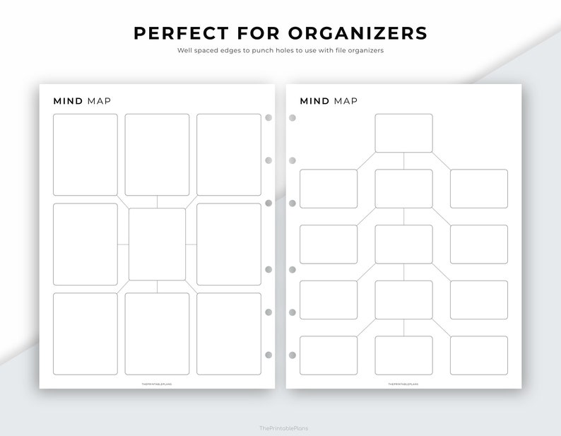 Printable Mind Map Planner, Idea Board, Mind Map Template, Brainstorm ...