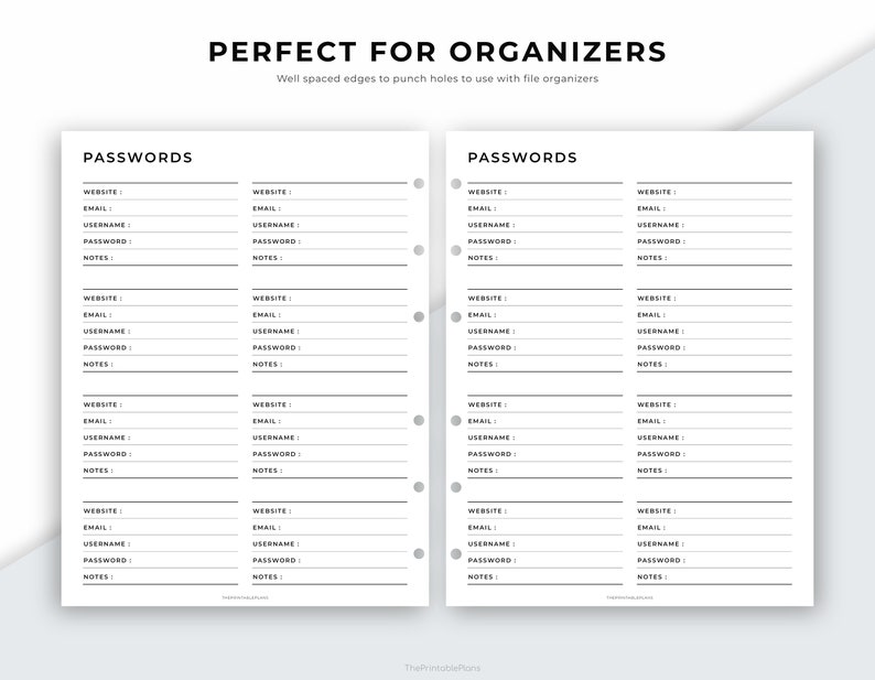 Password Tracker Printable, Password Log, Password Tracker, Password ...
