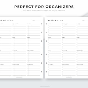 Yearly Tasks, Yearly to Do List, Yearly Planner, Annual Planner ...