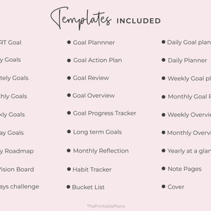 Printable Goal Planner Bundle Daily Weekly Monthly Quarterly - Etsy
