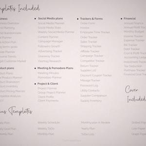 Printable Business Planner Bundle, Small Business, Product and Social ...