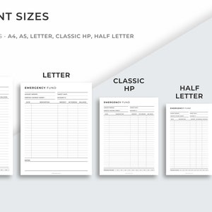 Emergency Fund Tracker Printable, Emergency Fund Challenge, Emergency ...