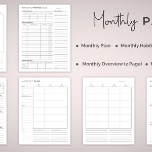 Printable Planner Personal Planner Bundle Daily Weekly - Etsy