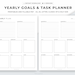 Yearly Tasks, Yearly to Do List, Yearly Planner, Annual Planner ...
