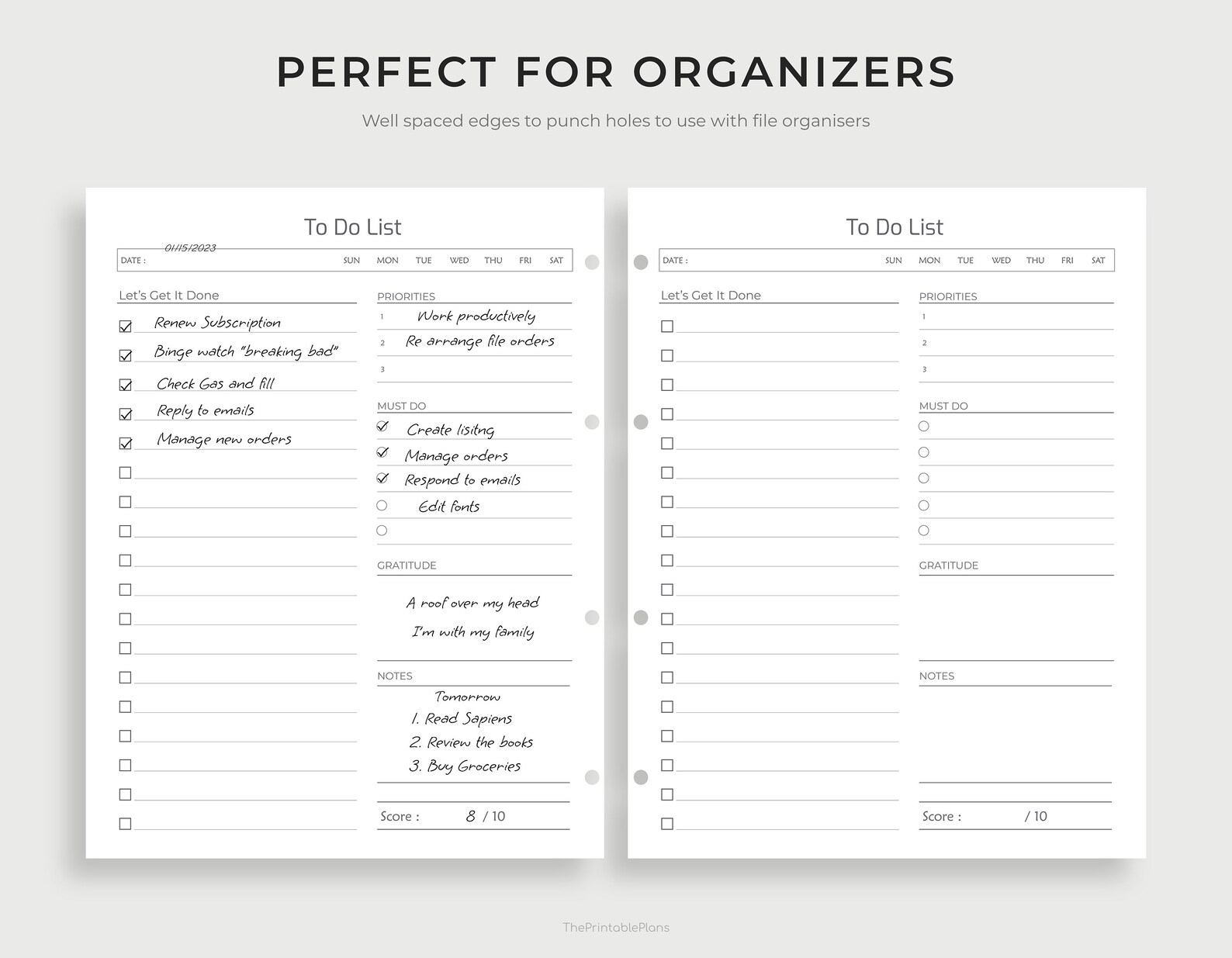 Printable Daily to Do List Daily Checklist Daily Routine - Etsy