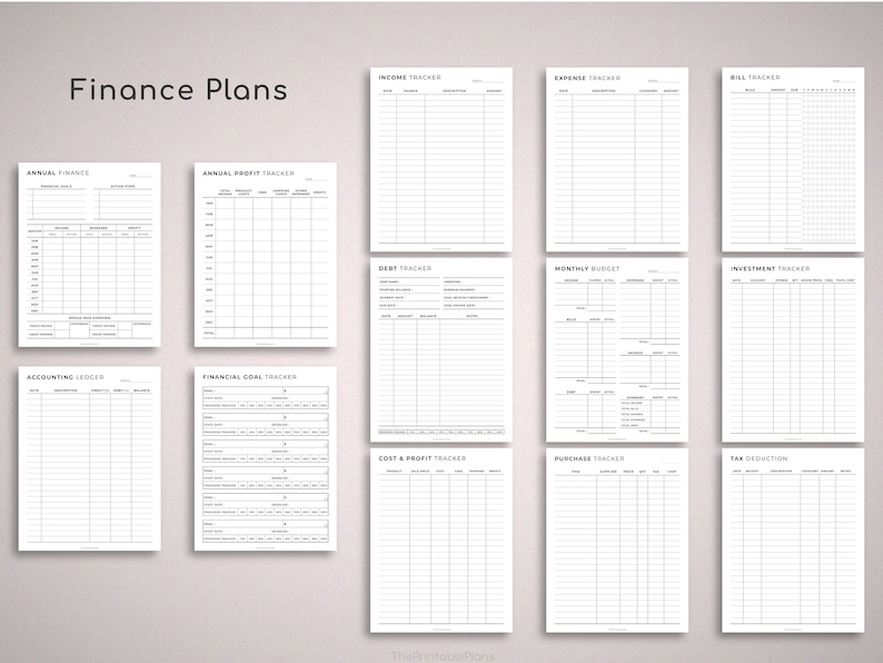 Printable Business Planner Bundle, Small Business, Product and Social ...