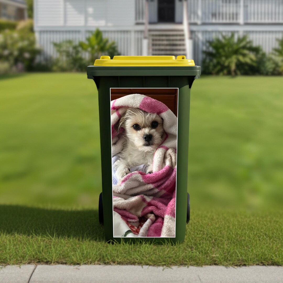 Shih Tzu Wheelie Bin Sticker - Etsy Australia