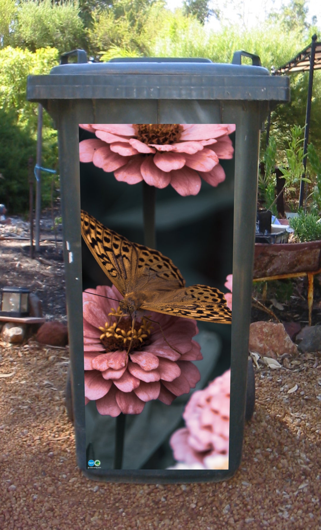 Butterfly Wheelie Bin Sticker - Etsy Australia