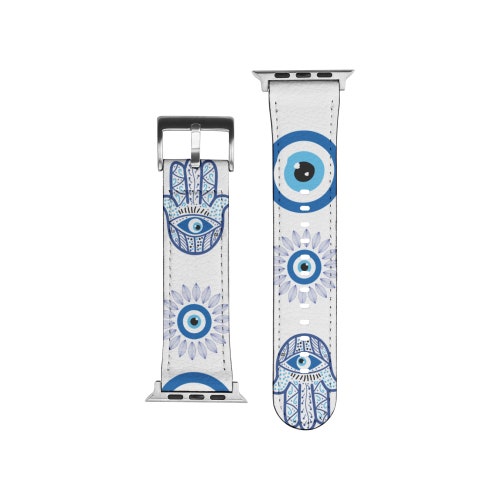 Evil Eye Watch Band / UNPAINTED Evil Eye Energy Watch Band / - Etsy