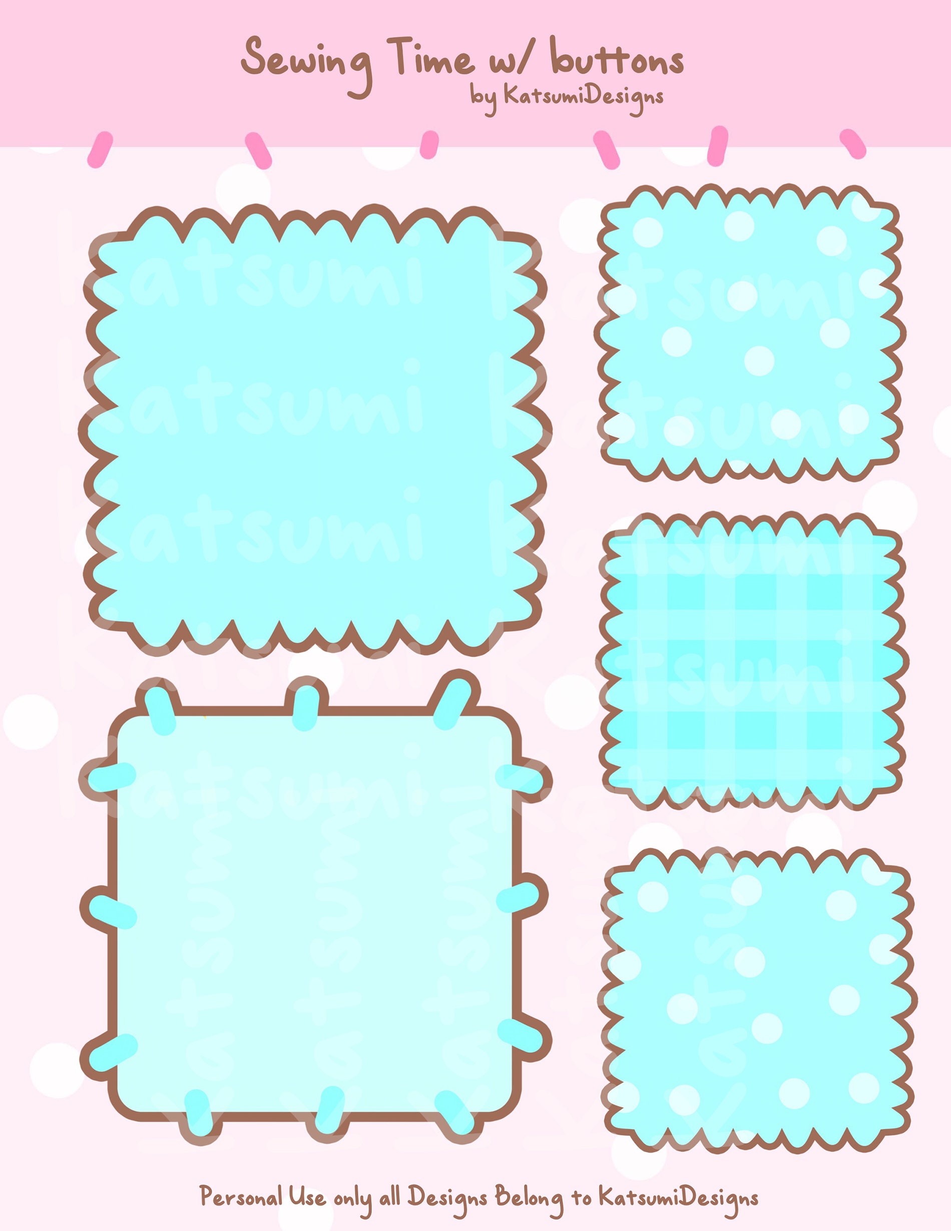 Sewing Time With Buttons Digital Planner Stickers Sticky - Etsy