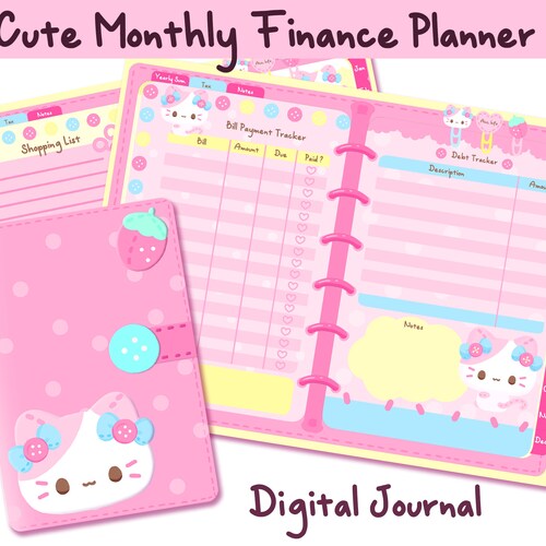 Cute Digital Budget Planner Digital Planner Goodnotes - Etsy