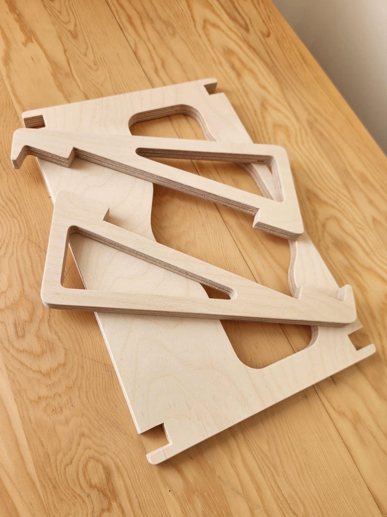 Handcrafted Ergonomic Wooden Laptop Stand | Desk Riser for Macbook ...