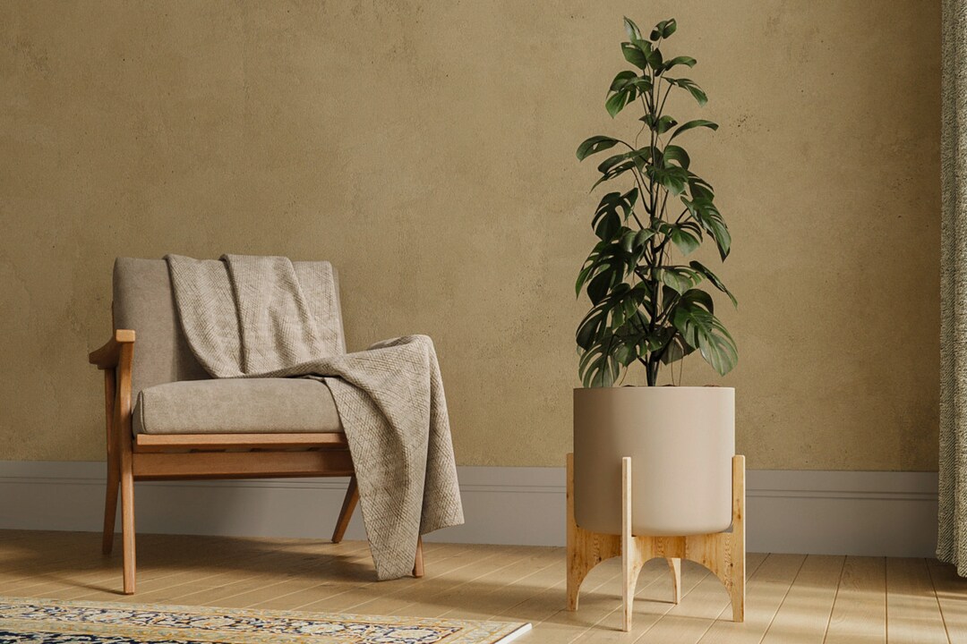 Natural Wood Plywood Planter and Plant Stand Unique Design, Easy ...