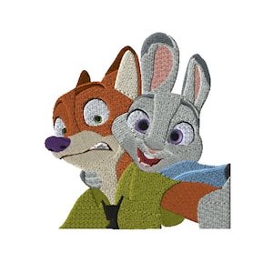 Embroidery Design of Zootopia - Etsy
