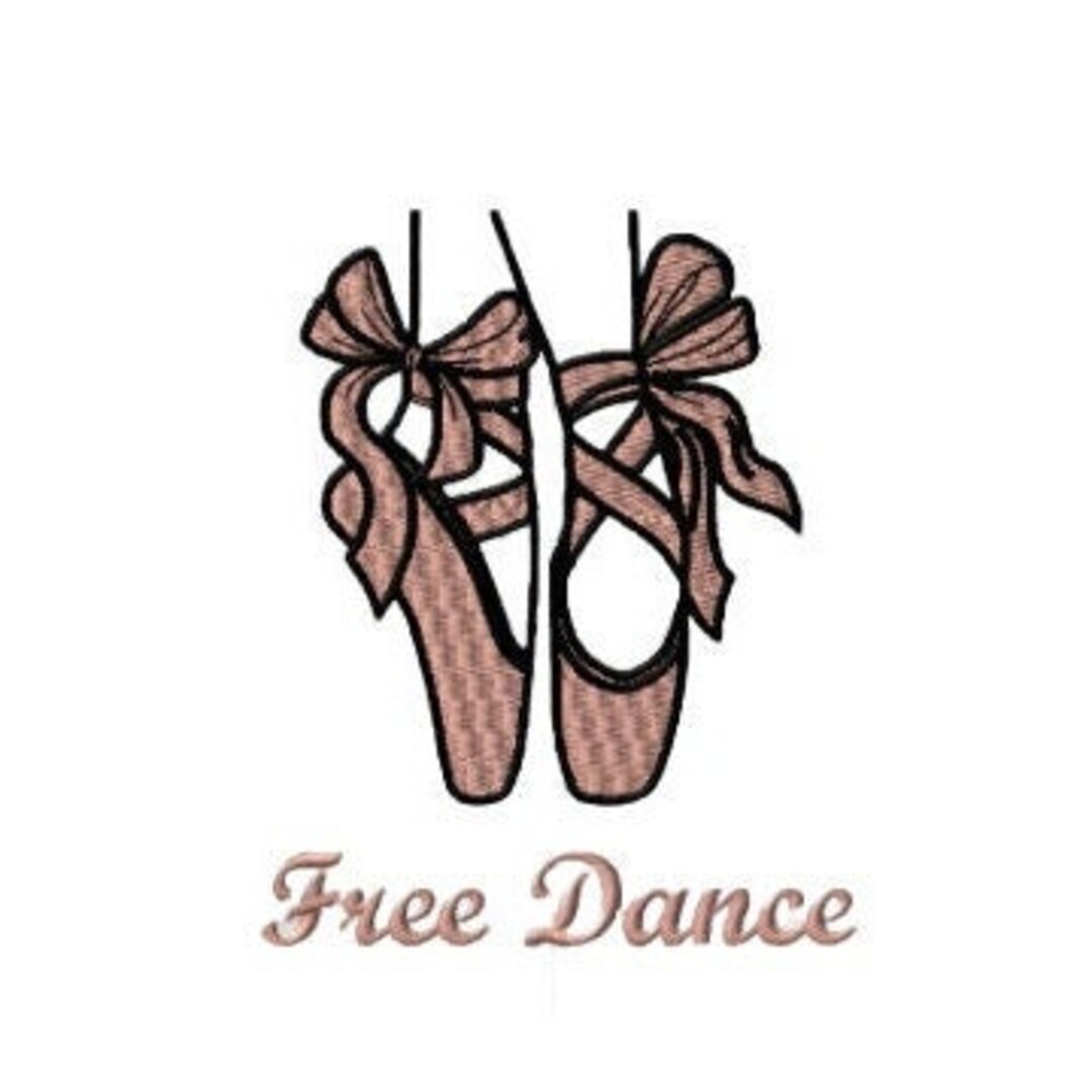 Dance Shoe - Machine Embroidery Design - Etsy