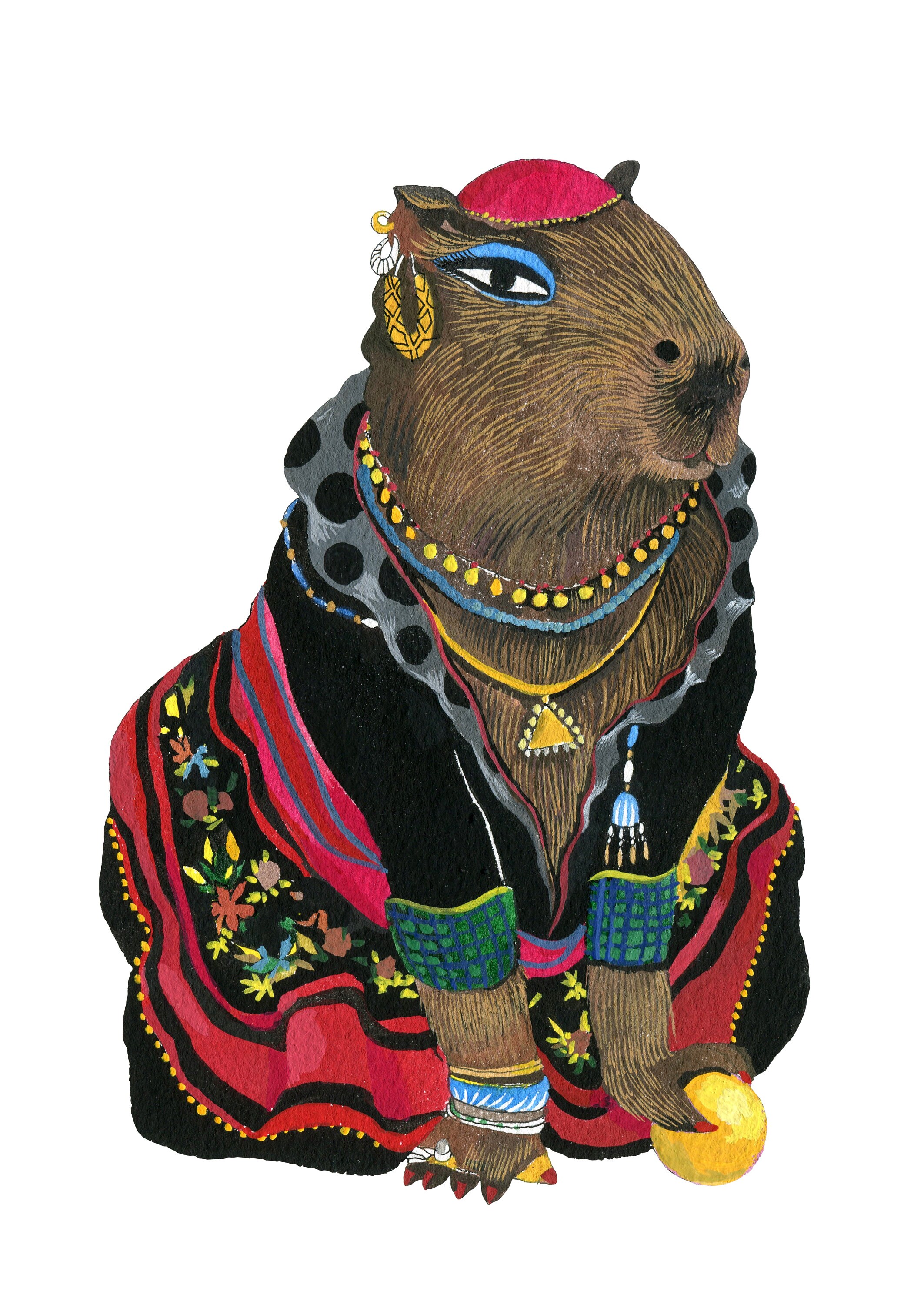 Portrait of You as a Capybara Instant Download Printable Art - Etsy