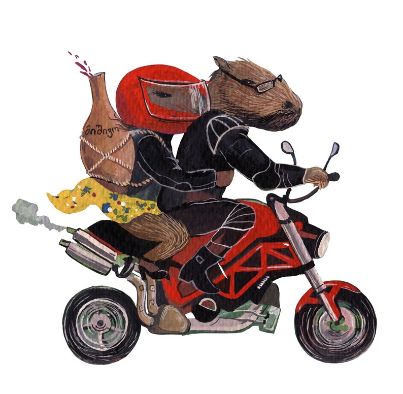 Portrait of You as a Capybara Instant Download Printable Art - Etsy