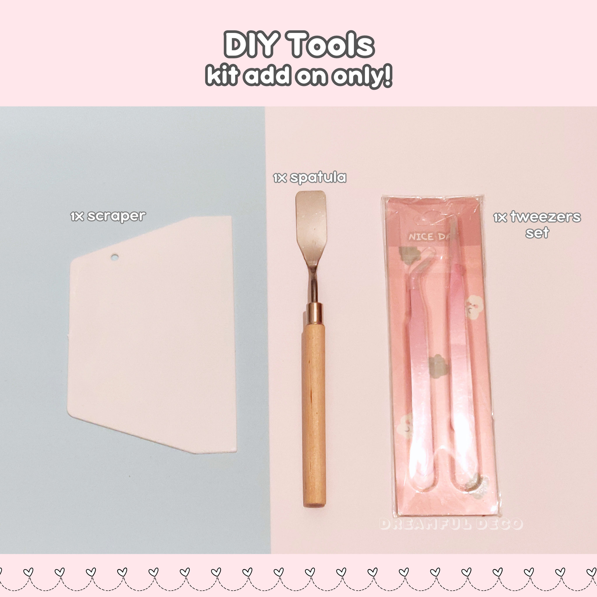 DIY Decoden Photo Frame Deco Kit Decoden Fake Whipped Cream Glue Craft ...