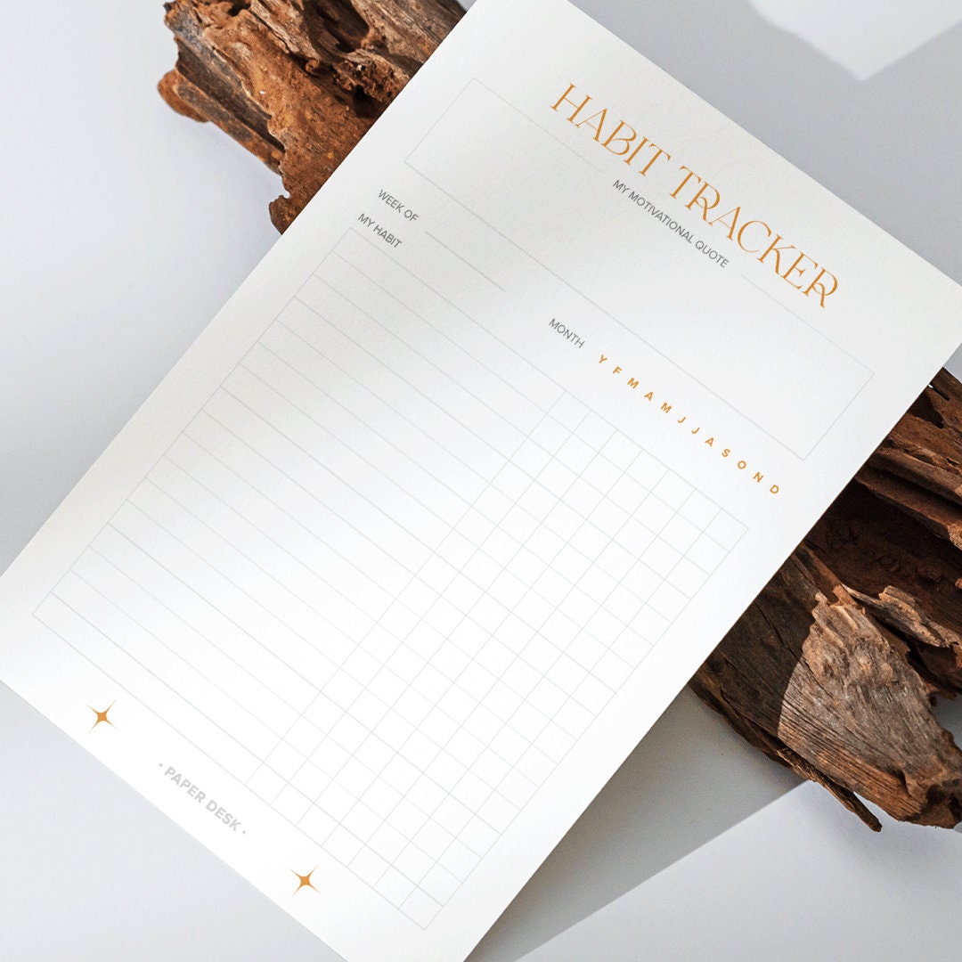 EASY Printable Weekly Habit Tracker Planner Minimalistic Weekly to Do ...