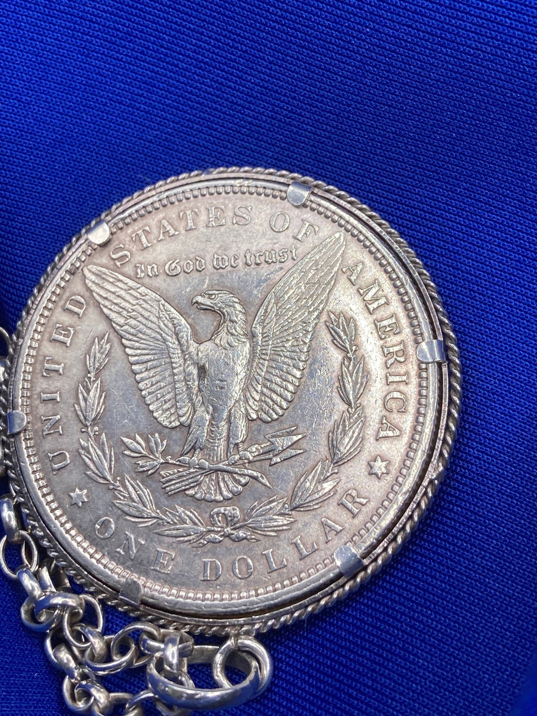 Morgan Silver Dollar Pendant on Chain - Etsy