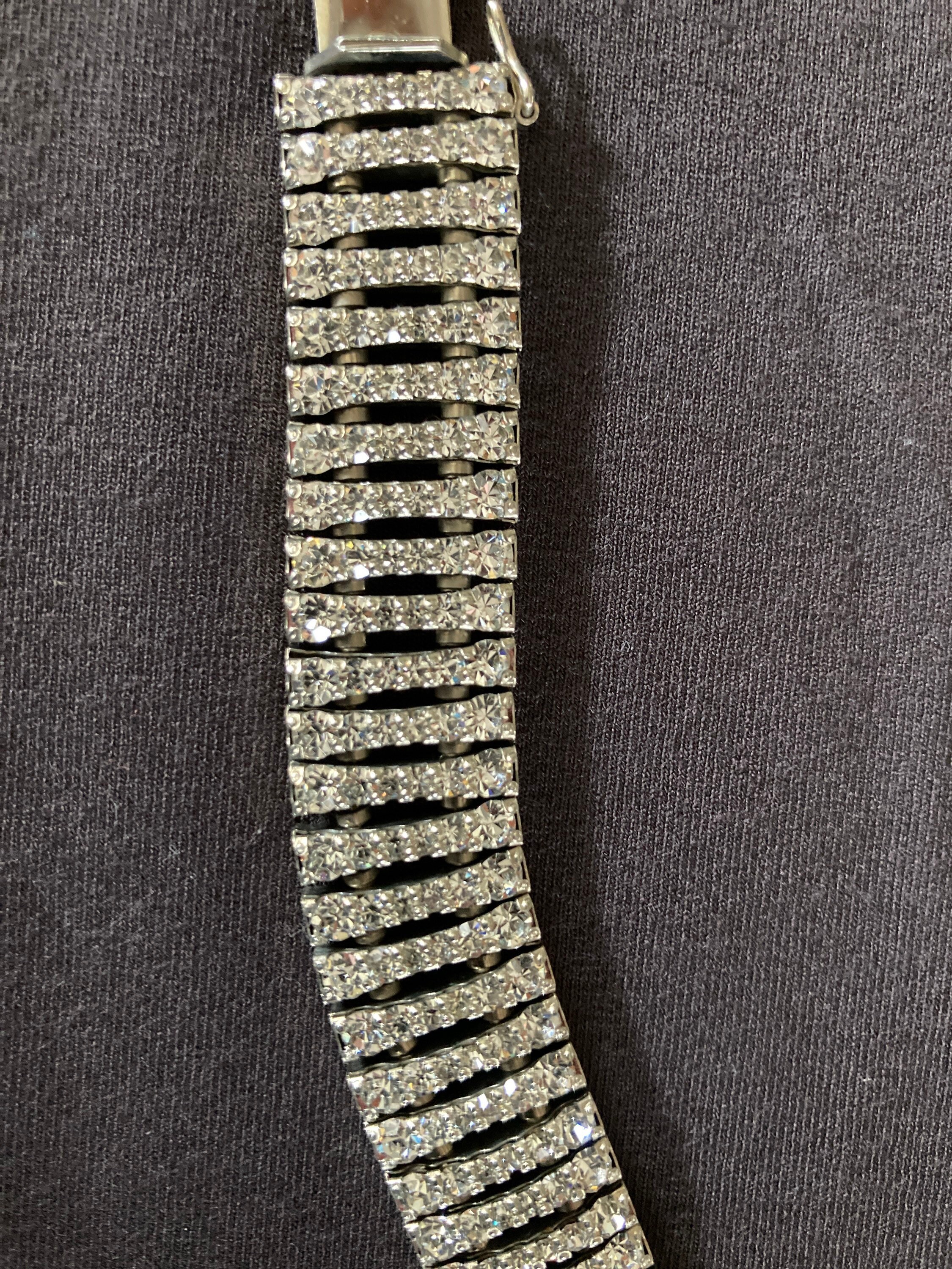 Vintage randel art Deco Channel Rhinestone Stunning Necklace and ...