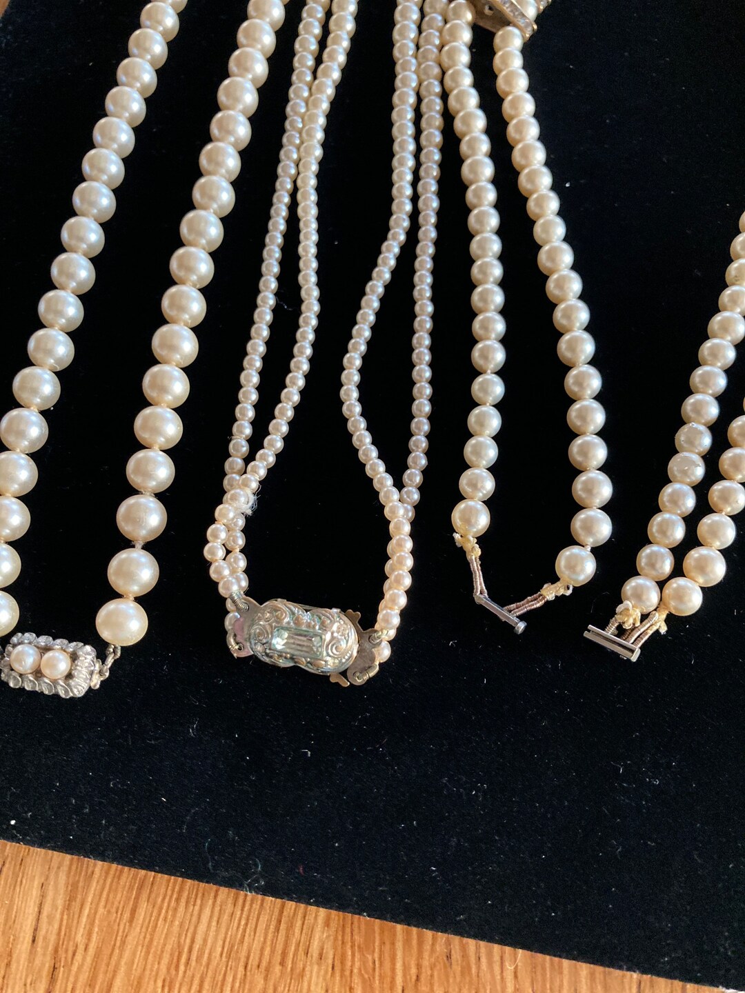 3 hermosos tipos diferentes de conjuntos antiguos de collares de perlas ...