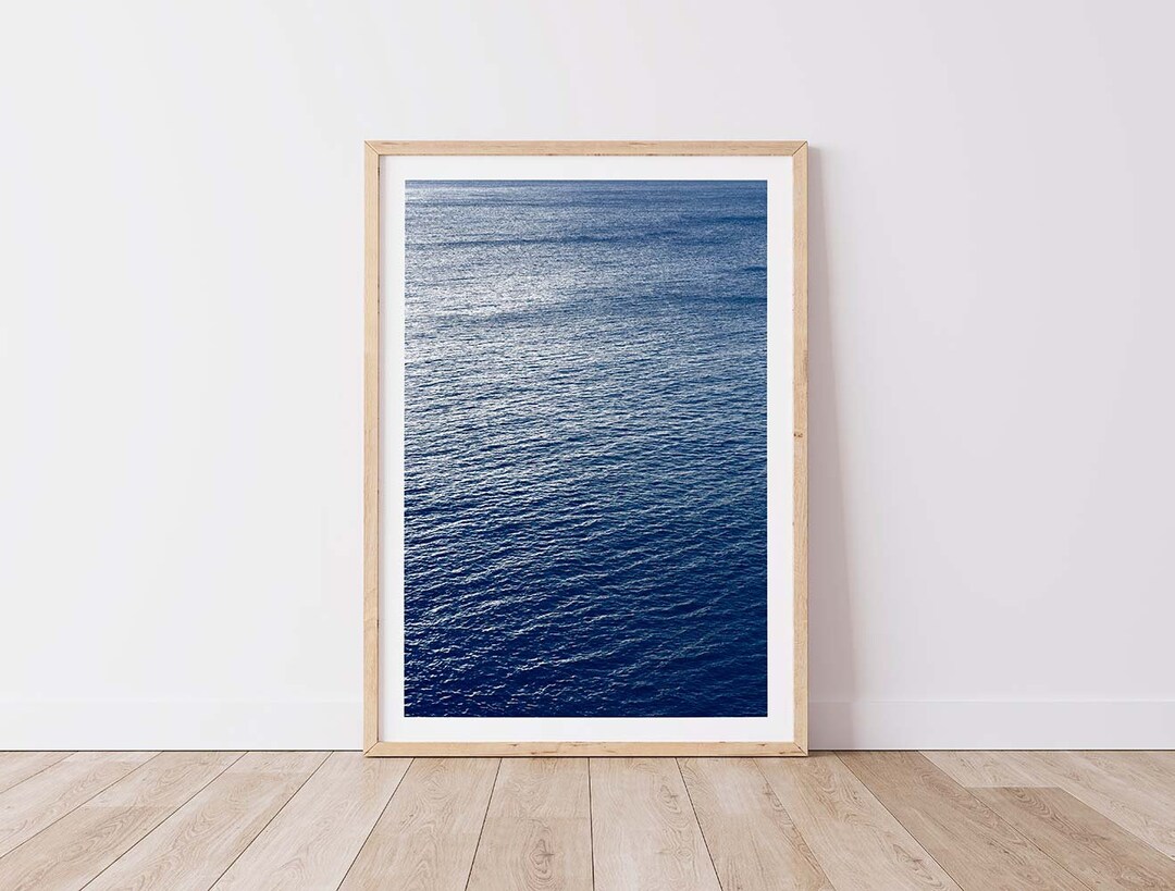Relaxing Ocean Photography Print, Blue Ocean, Ocean Wall Poster ...