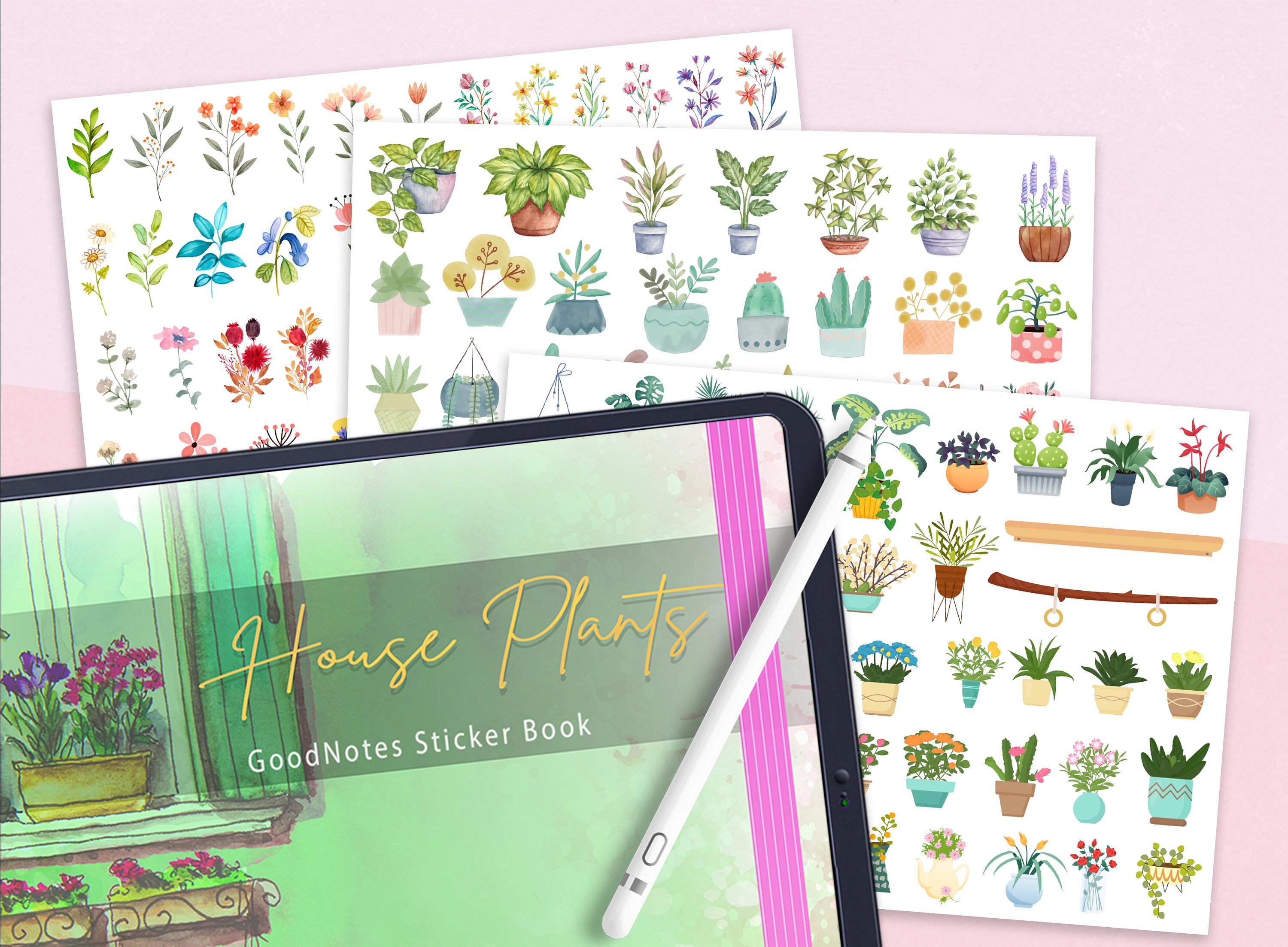 Digital Stickers Plant Lovers Stickers Botanical Stickers - Etsy